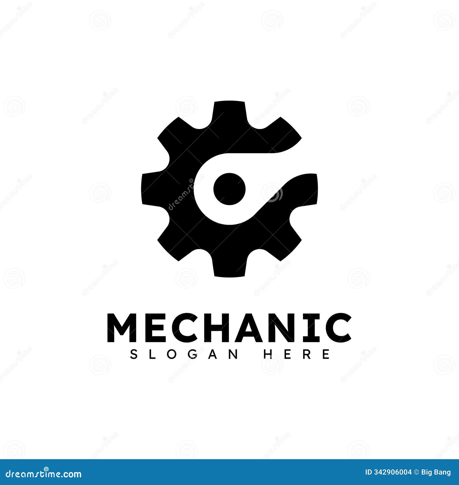 Mechanical Gear Logo Template Vector Element Stock Vector ...