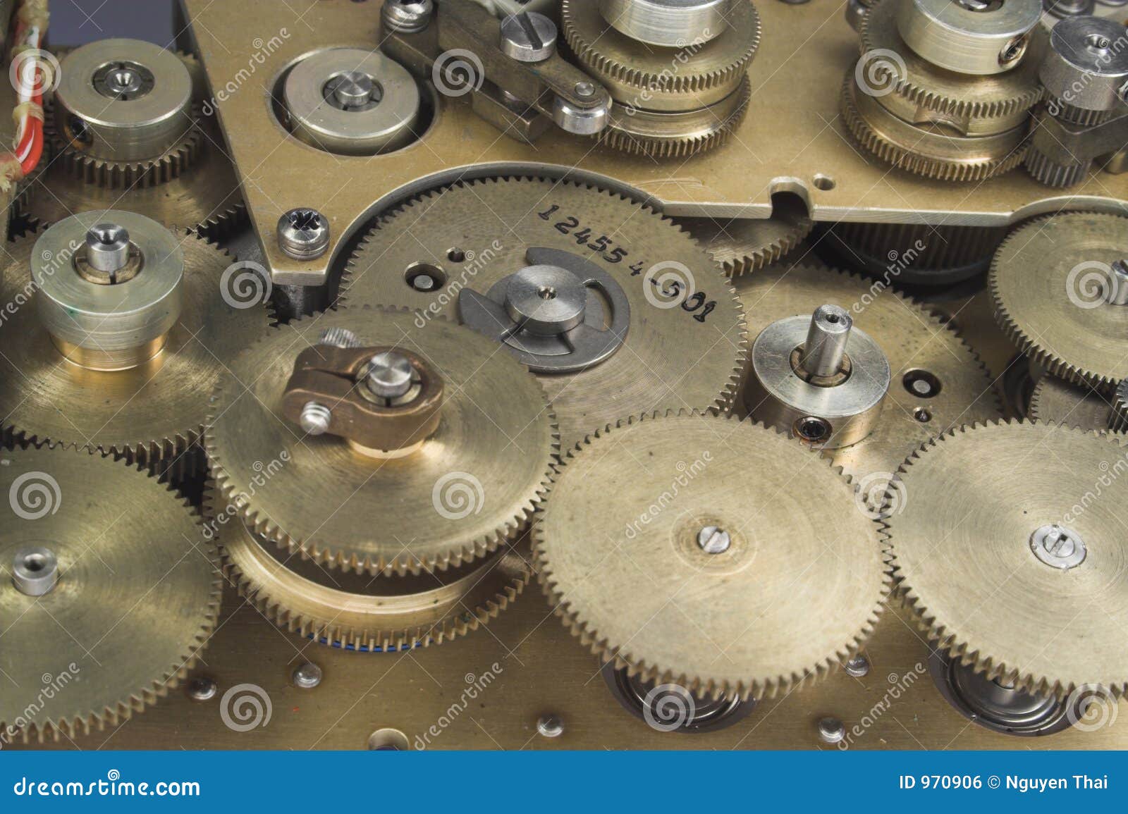 Mechanical gears stock photo. Image of wire, gear, shaft - 970906
