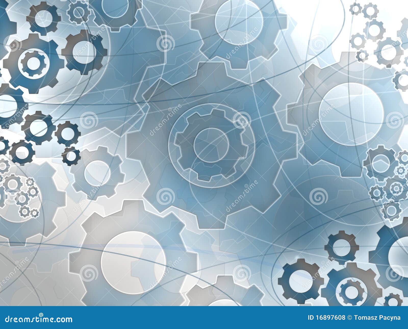 Mechanical Gears Background Stock Illustration - Illustration of modern ...