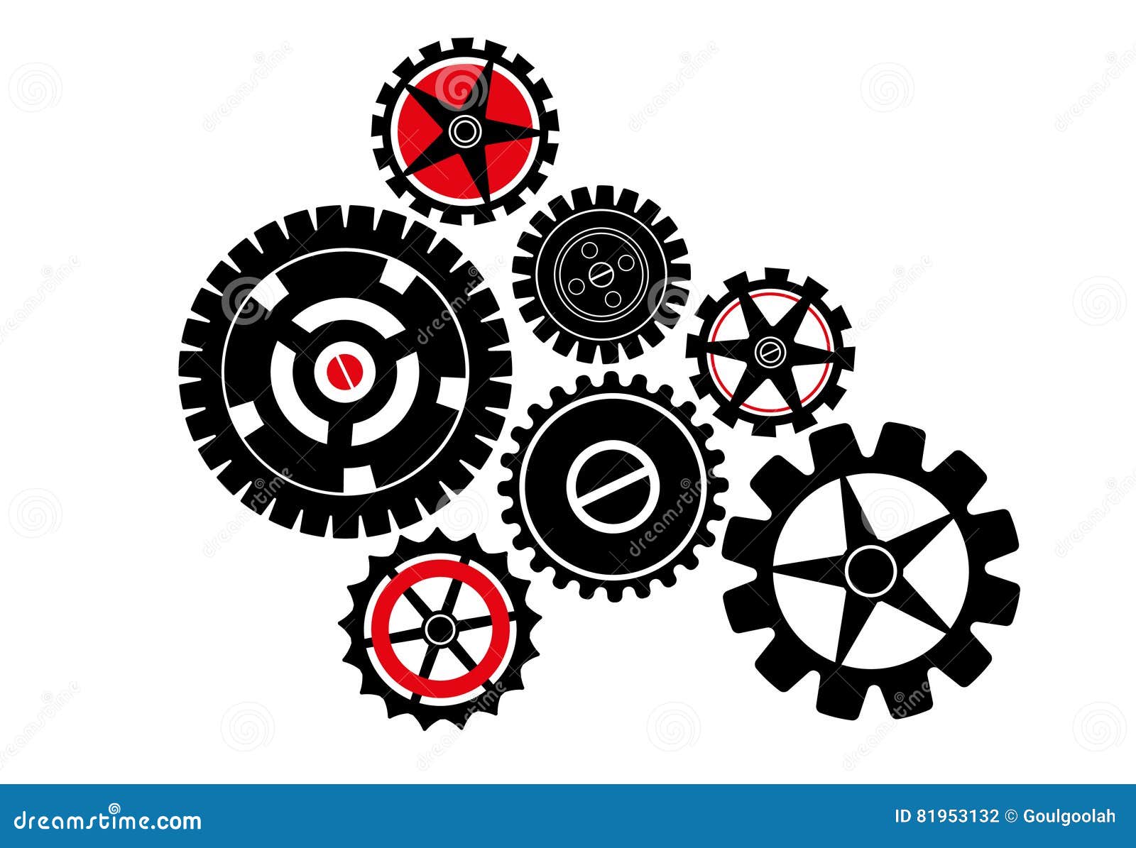 Mechanical Gears - Illustration Stock Illustration - Illustration of ...