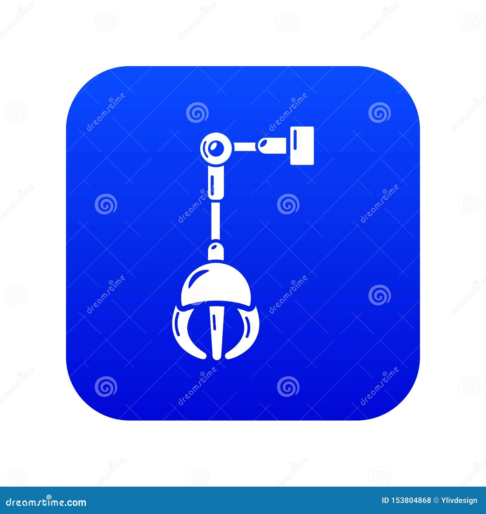 Mechanical Grabber Icon, Simple Style. Stock Vector - Illustration of ...