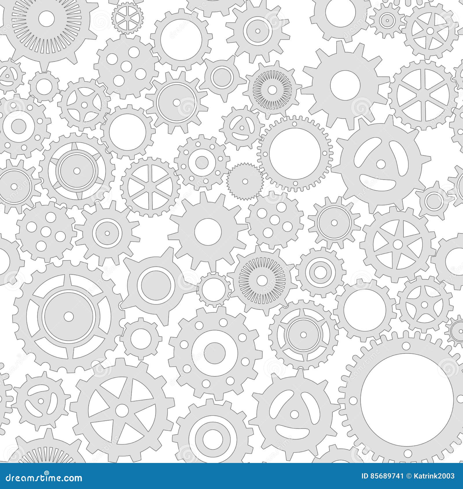 Mechanical Grey Gear on a White Background Stock Vector - Illustration ...