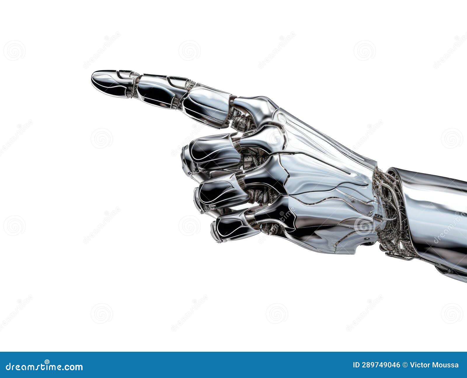Mechanical Hand Isolated on Transparent Background with Clipping Path ...