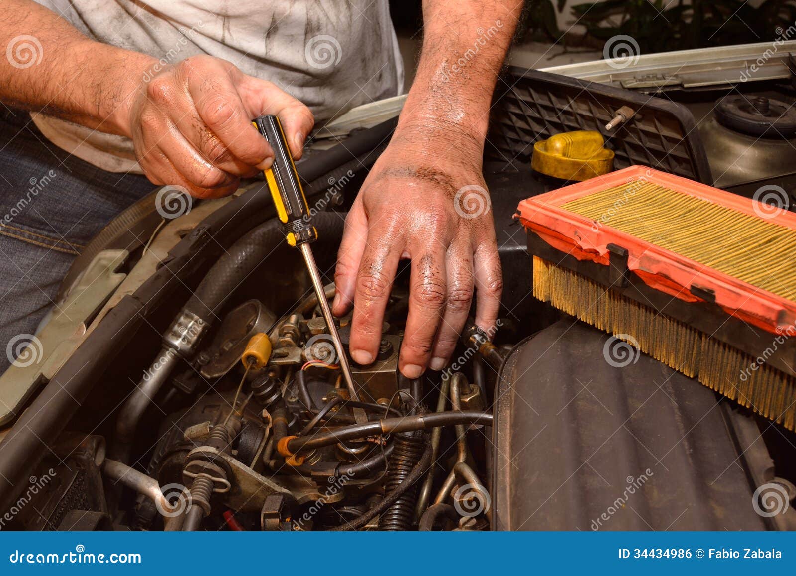 Mechanical hands working stock photo. Image of work, dirty - 34434986