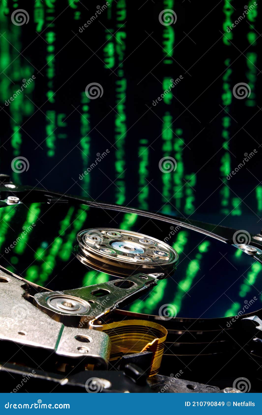 Mechanical Hard Disk Drive HDD Stock Image - Image of detail, erase ...