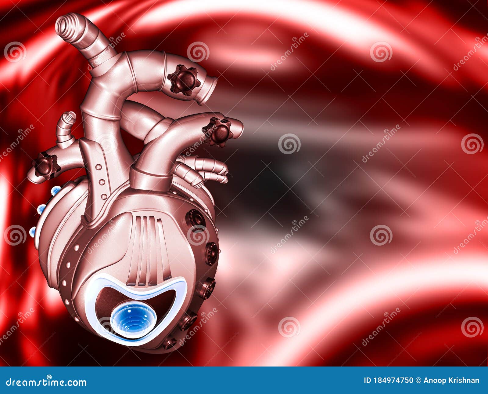 Mechanical heart stock illustration. Illustration of gear - 184974750