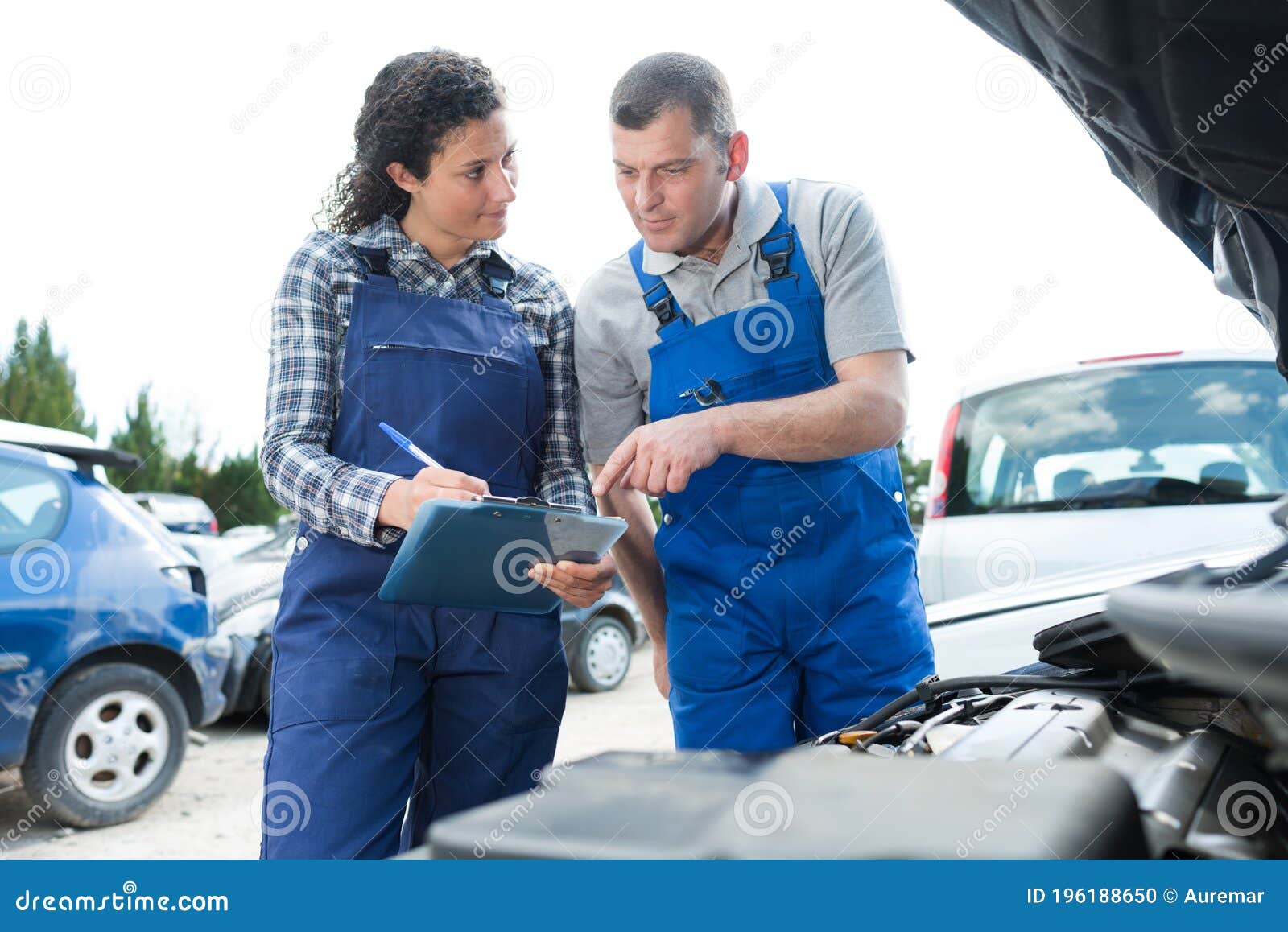 Mechanical Inspector Making Breakdown Diagnostic Stock Photo - Image of ...