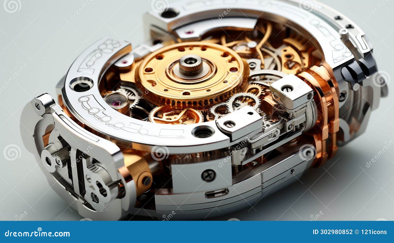 Mechanical Interlocks on White Background Stock Illustration ...