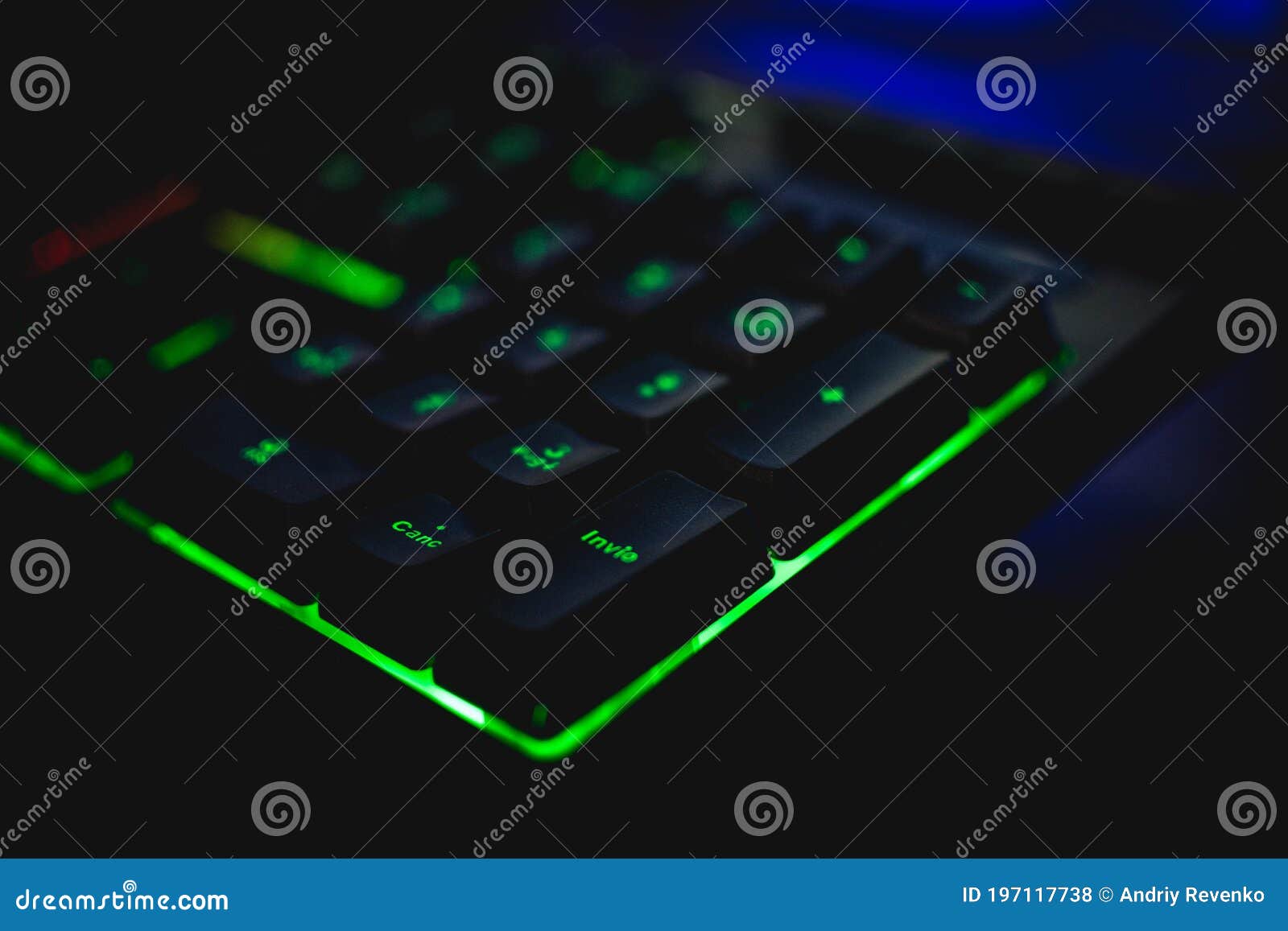 Mechanical Keyboard with Leds and Mouse Stock Photo - Image of colorful ...