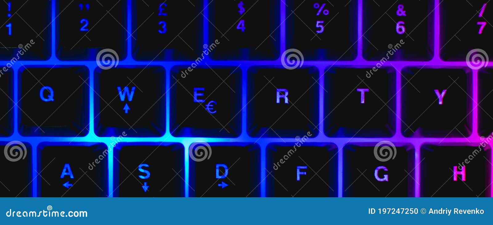 Mechanical Keyboard with Leds and Mouse. Stock Photo - Image of party ...