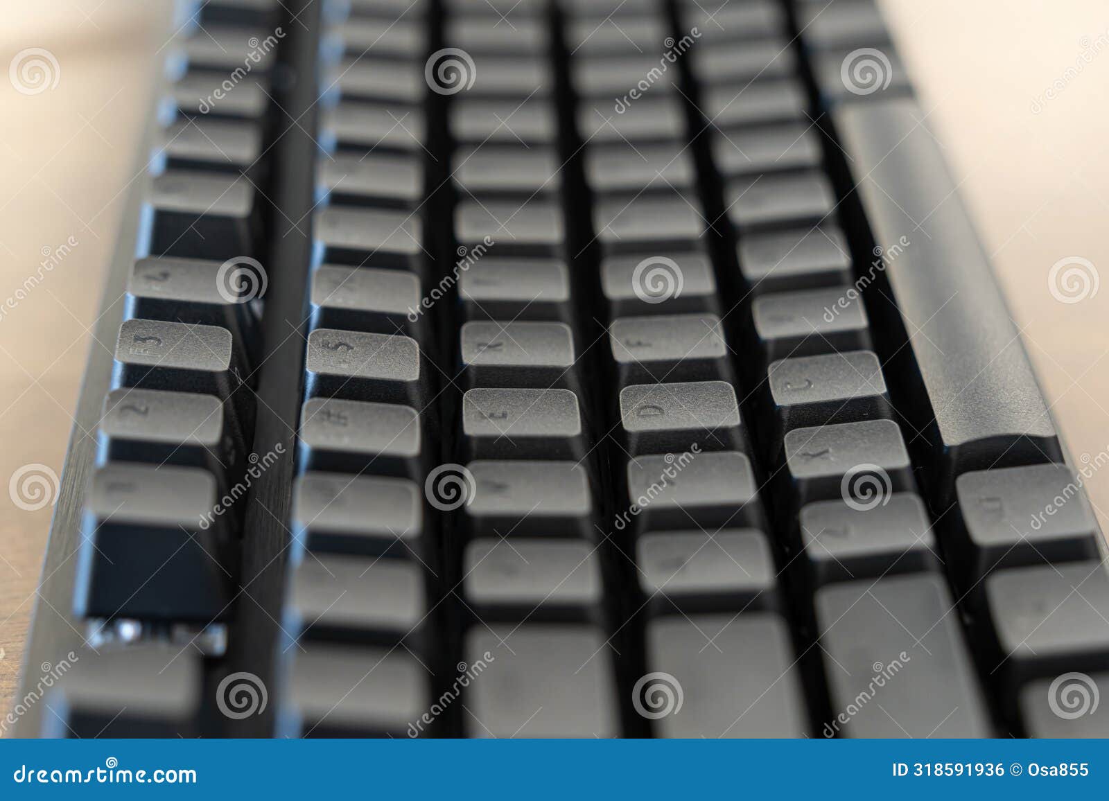 Mechanical Keyboard at Officre Used To Work with Computer Stock Photo ...
