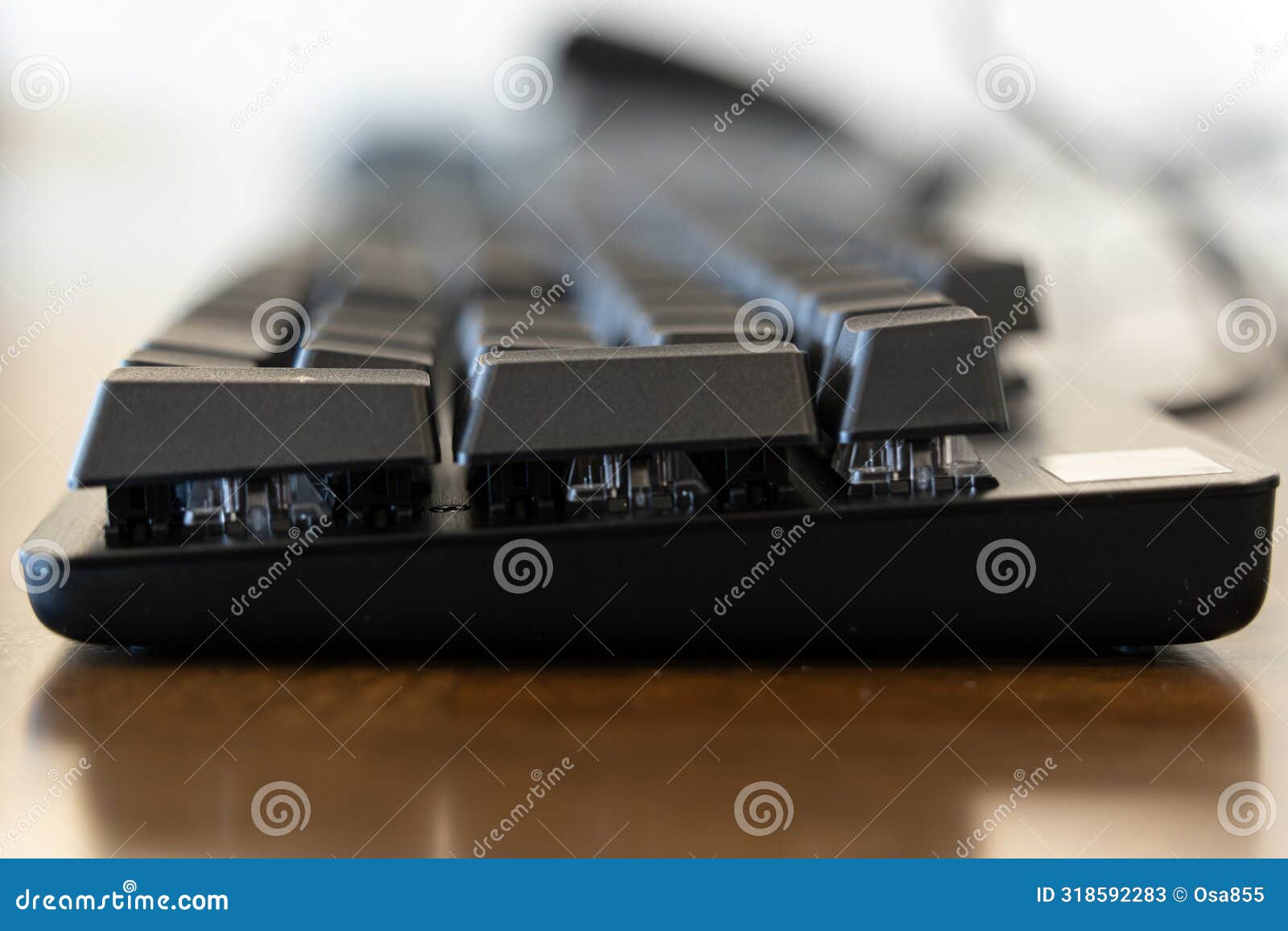 Mechanical Keyboard at Officre Used To Work with Computer Stock Image ...