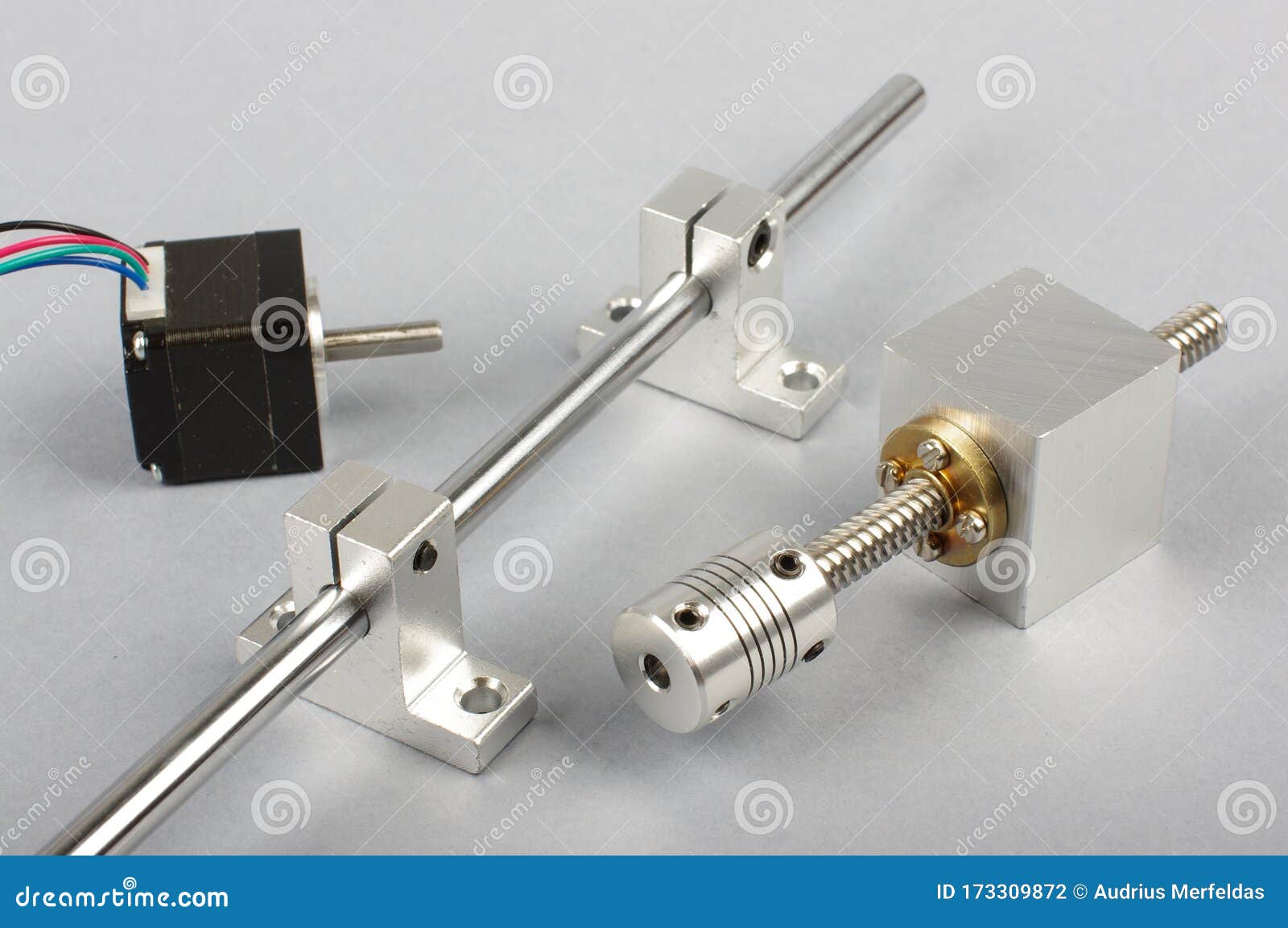Mechanical Linear Actuator For 3D Printers And CNC Machines Royalty ...