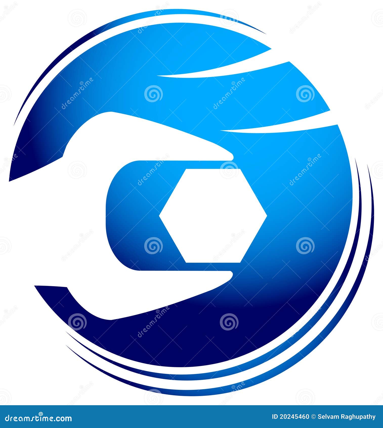 Mechanical logo stock vector. Illustration of factory - 20245460