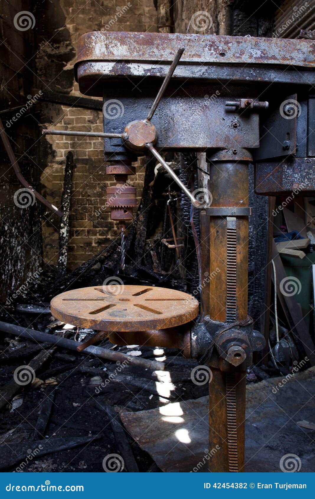 Mechanical Machine with Rust Stock Photo - Image of rusty, blue: 42454382