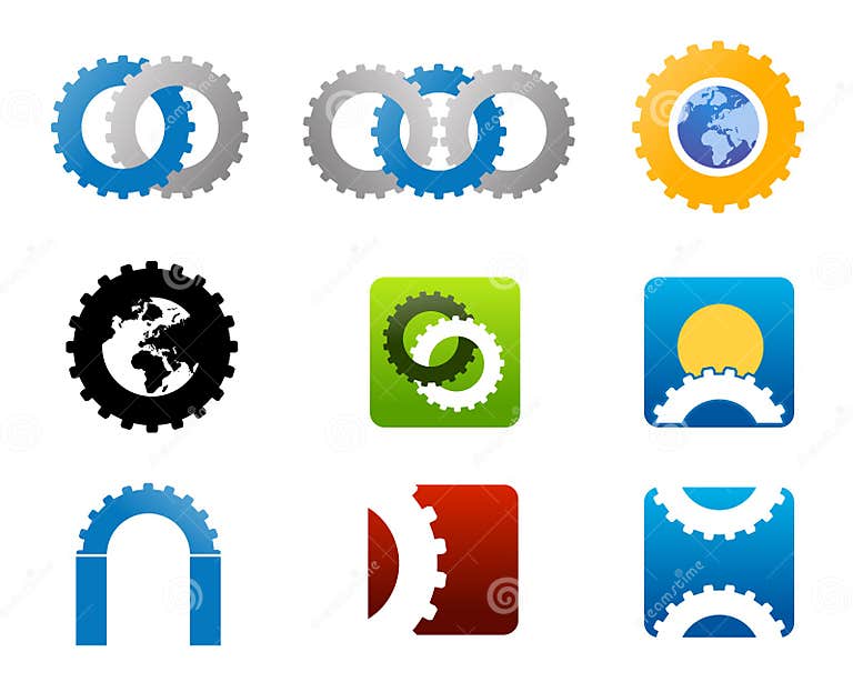 Mechanical Manufacturing Logo Stock Vector - Illustration of option ...