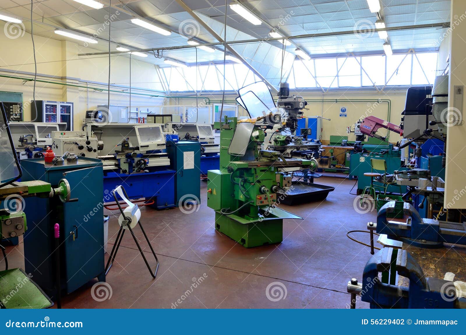 Mechanical Manufacturing Workshop Stock Photo - Image of metal ...