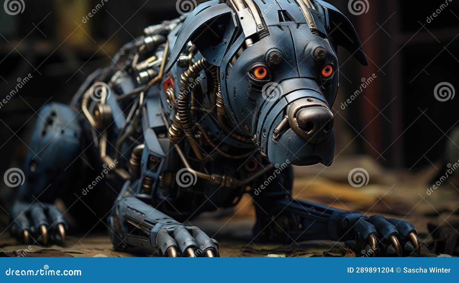 Mechanical Marvel: the Robotic Dog Companion Stock Photo - Image of ...