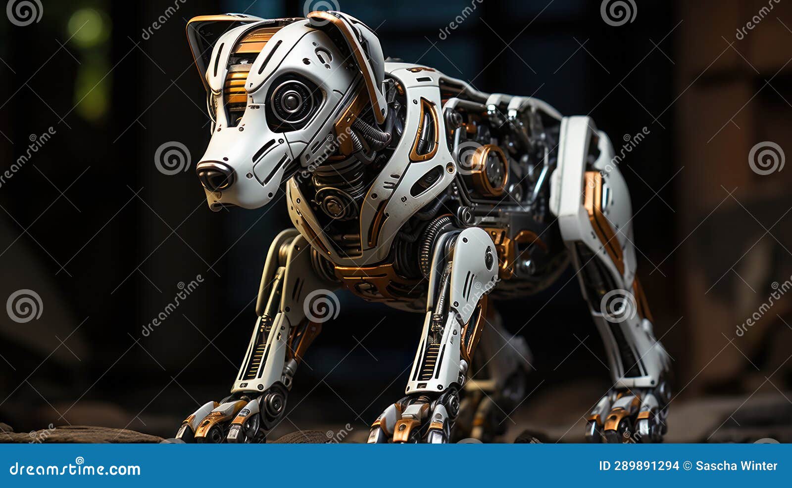 Mechanical Marvel: the Robotic Dog Companion Stock Photo - Image of ...