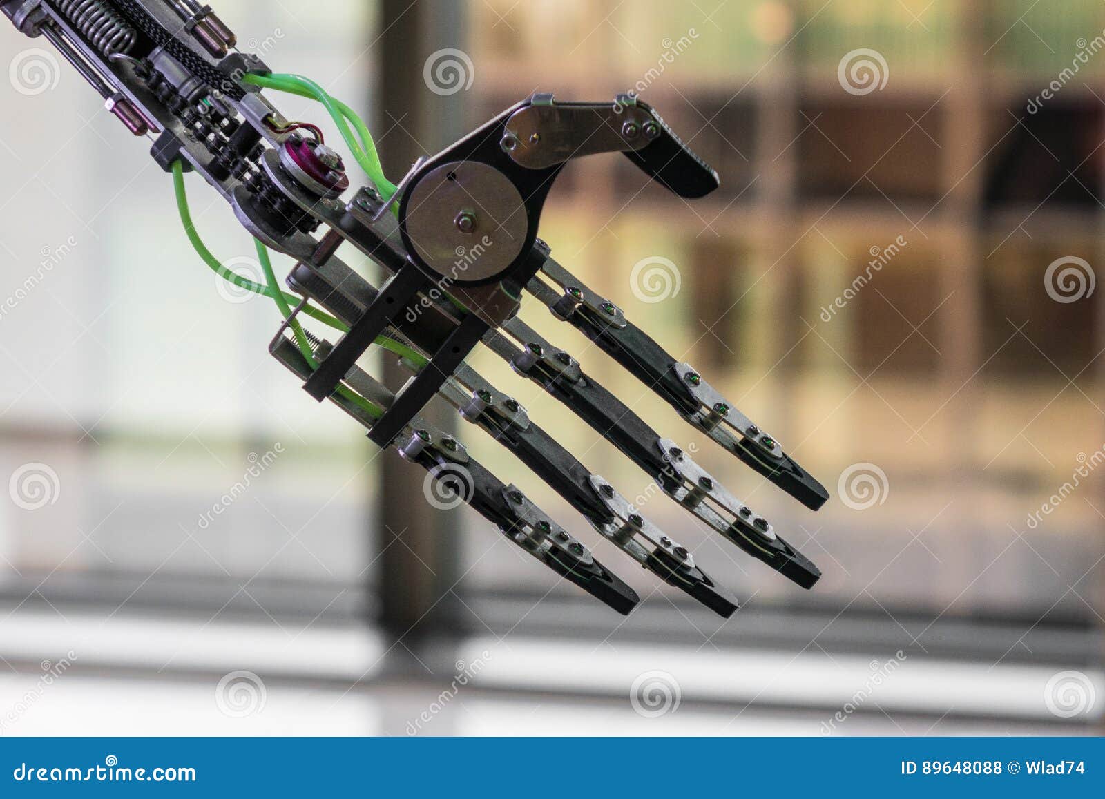 The Mechanical and Metal Hand of an Android Stock Photo - Image of ...