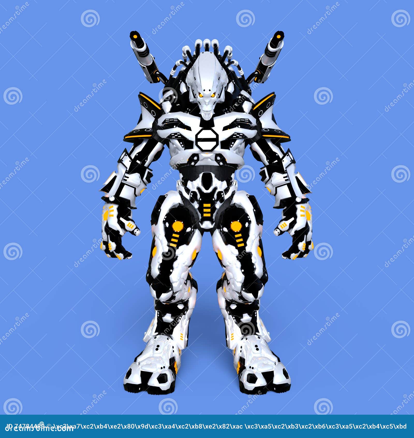 Mechanical monster stock image. Image of machine, weapon - 74784489