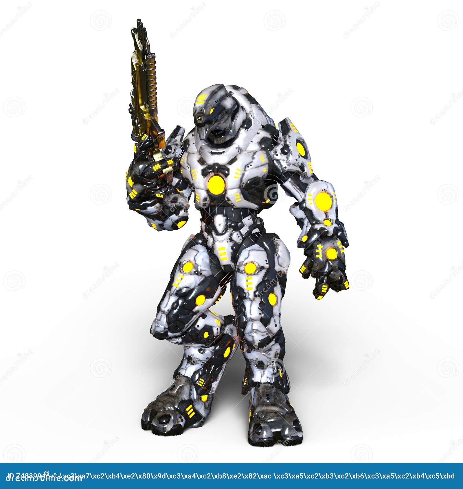 Mechanical monster stock illustration. Illustration of technology ...