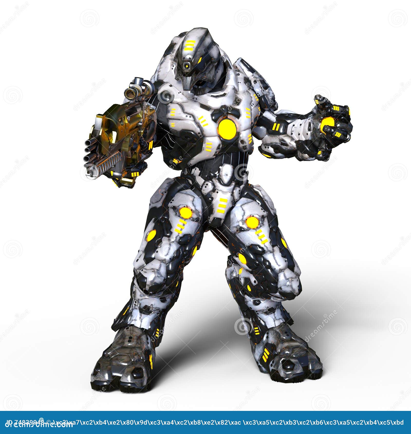 Mechanical monster stock illustration. Illustration of game - 74839948