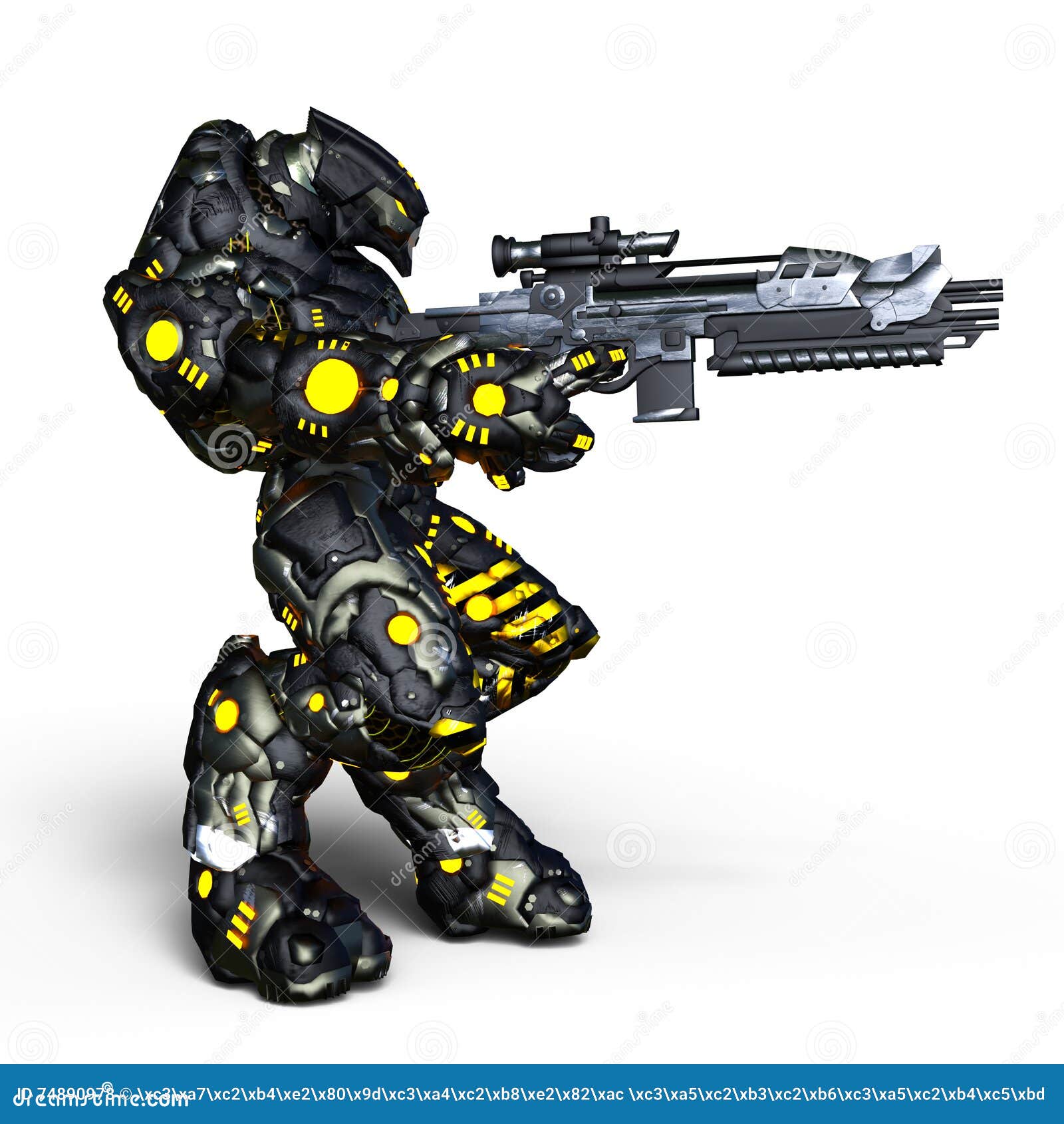 Mechanical monster stock illustration. Illustration of technology ...