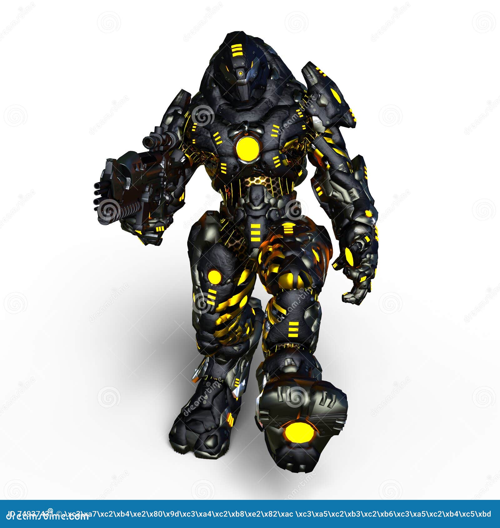 Mechanical monster stock illustration. Illustration of technology ...