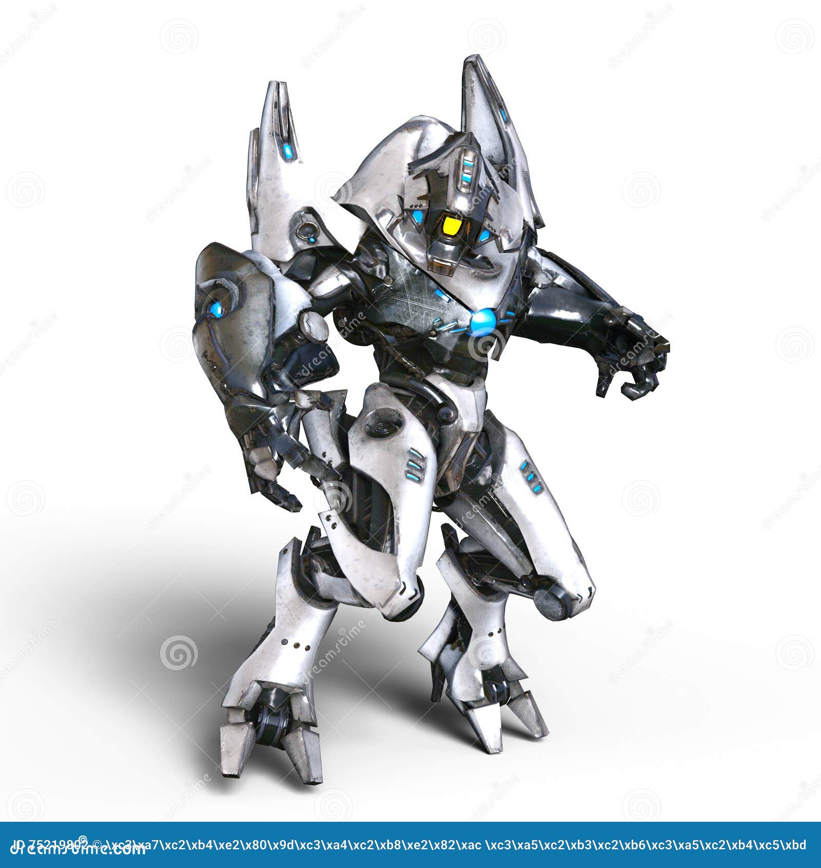 Mechanical monster stock illustration. Illustration of weapon - 75219802