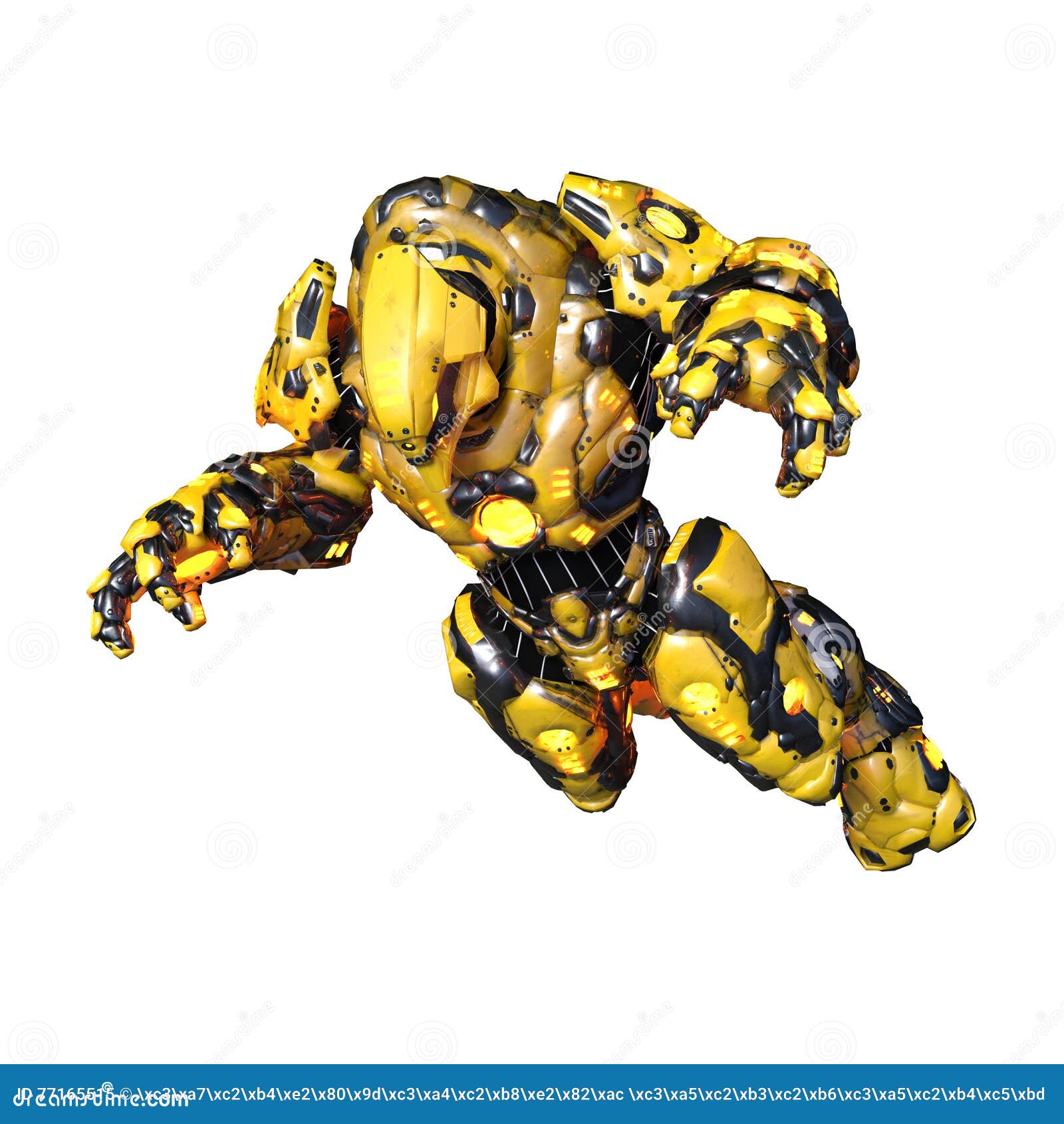 Mechanical monster stock illustration. Illustration of white - 77165515