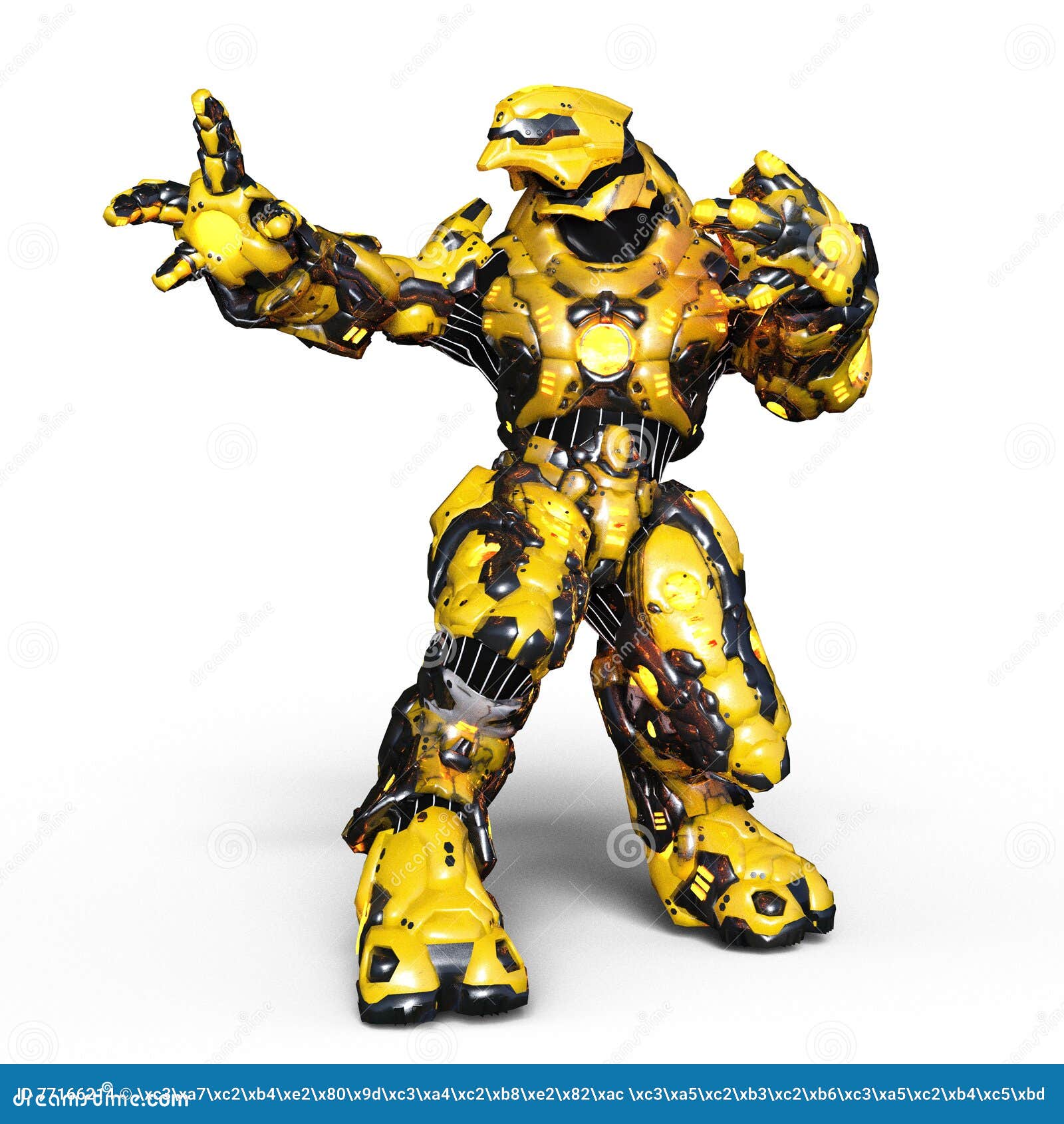 Mechanical monster stock illustration. Illustration of monster - 77166214