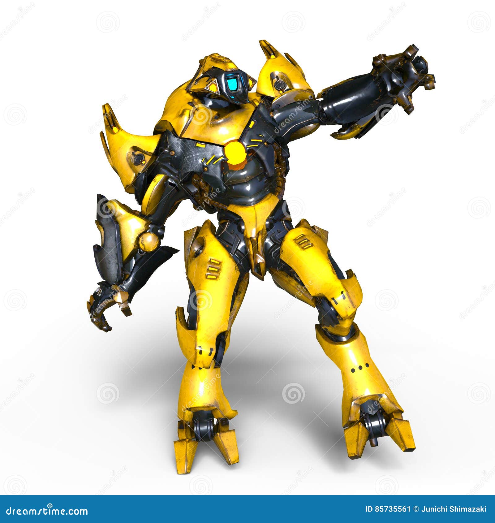 Mechanical monster stock illustration. Illustration of machine - 85735561