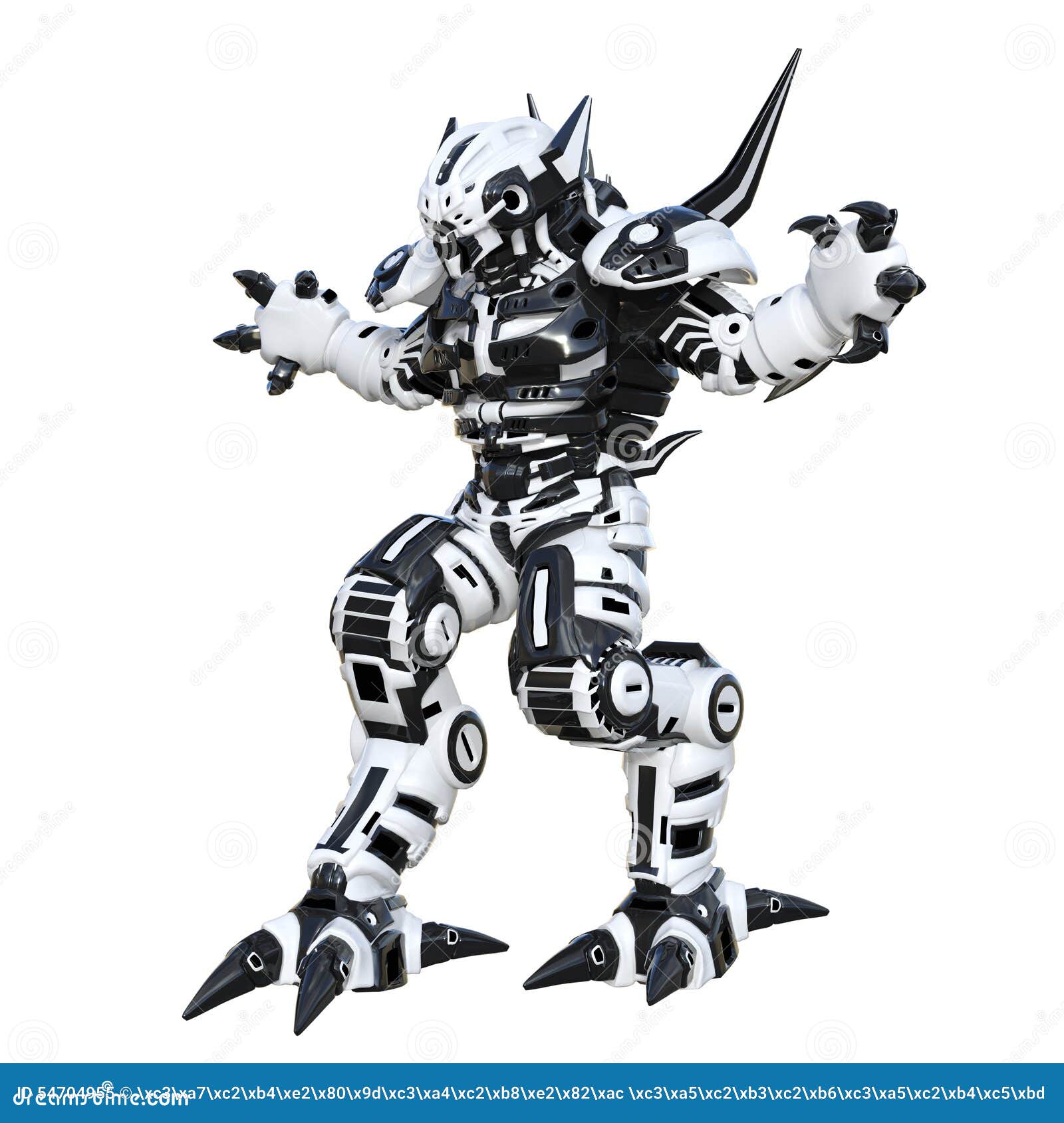 Mechanical monster stock illustration. Illustration of game - 54704955