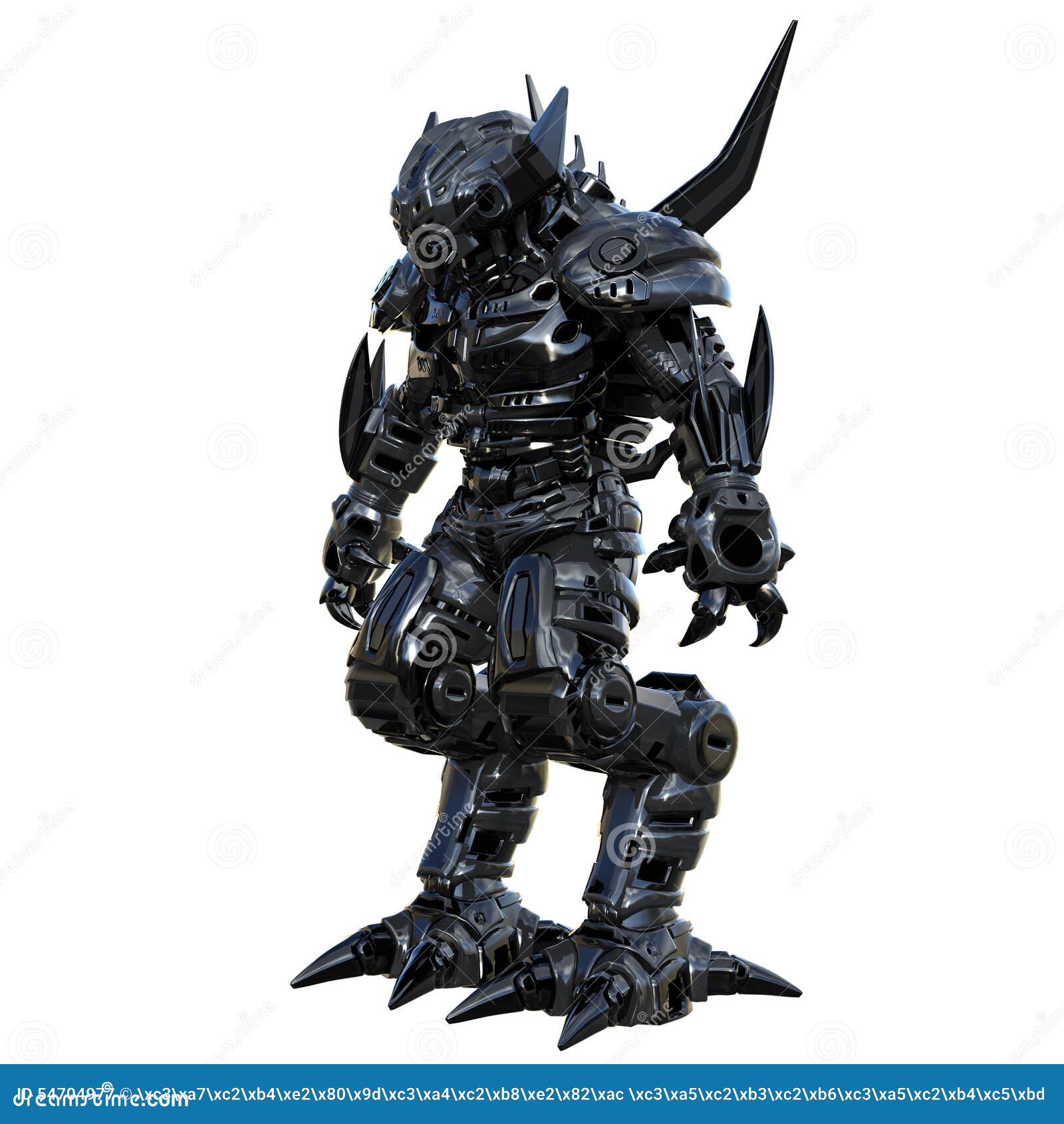 Mechanical monster stock illustration. Illustration of tusk - 54704977