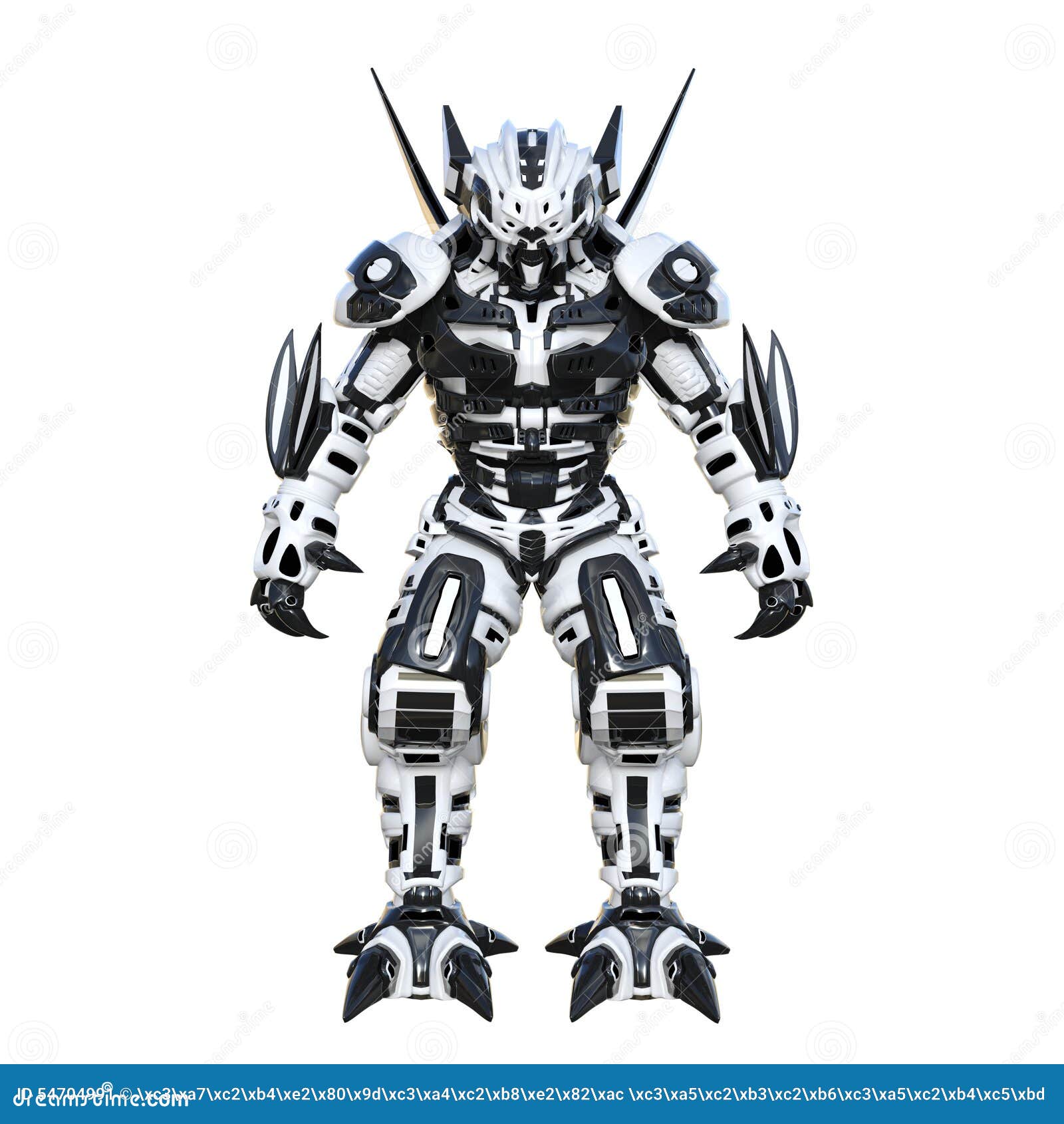 Mechanical monster stock illustration. Illustration of monster - 54704991