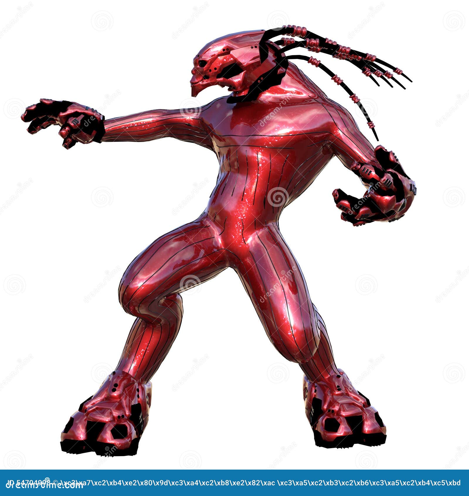 Mechanical monster stock illustration. Illustration of robot - 54704998