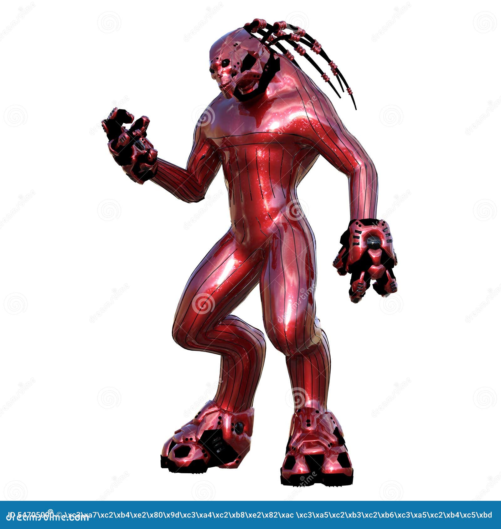 Mechanical monster stock illustration. Illustration of background ...