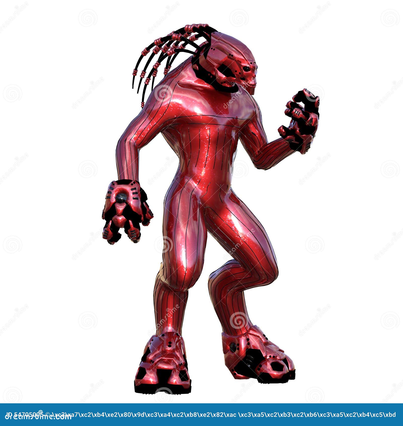 Mechanical monster stock illustration. Illustration of tusk - 54705005