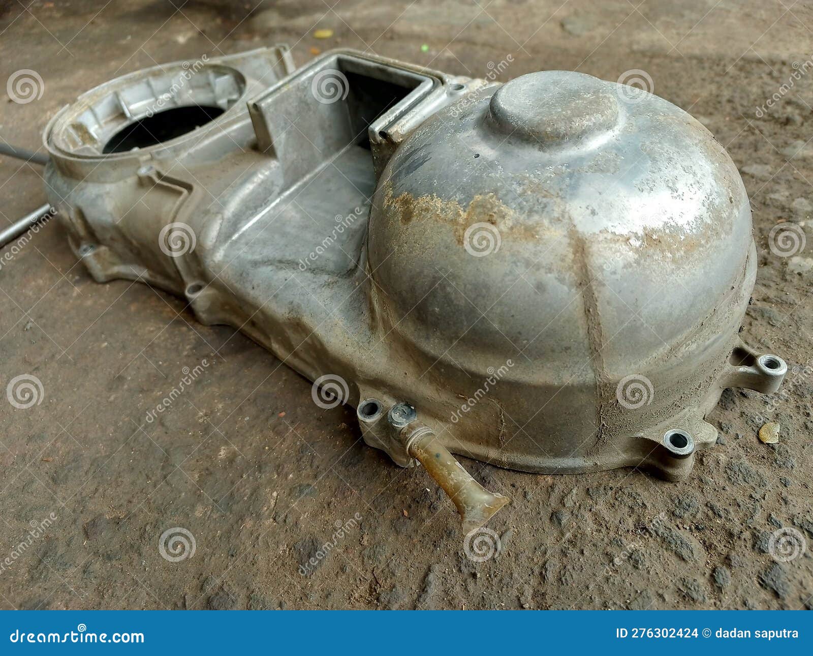 Mechanical Motorcycle Engine Block that Has Been Worn Out by Corrosion ...