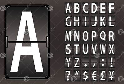 Mechanical panel alphabet stock vector. Illustration of classic - 18536036