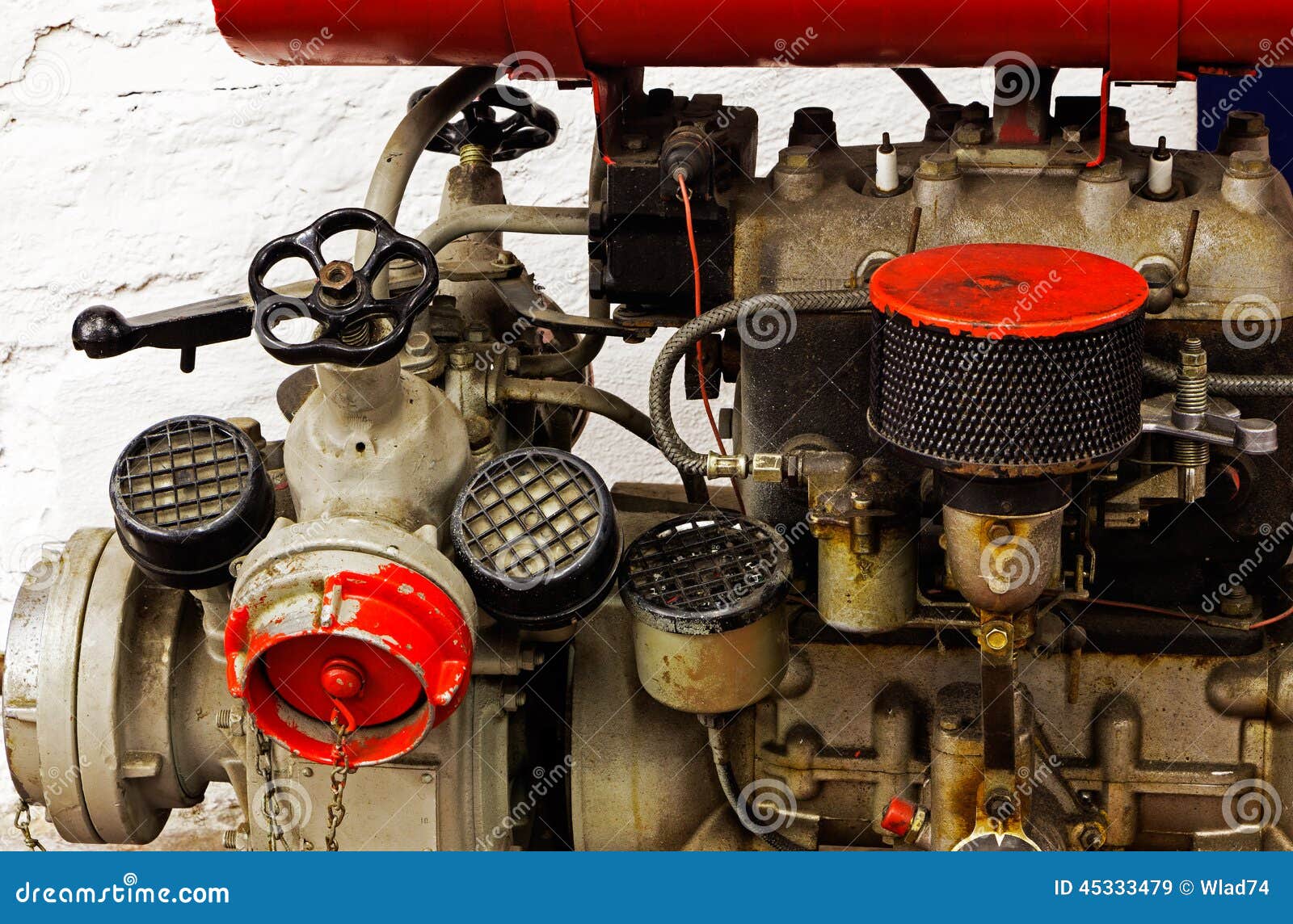 Mechanical Parts of Old Engine Stock Image - Image of carburettor ...