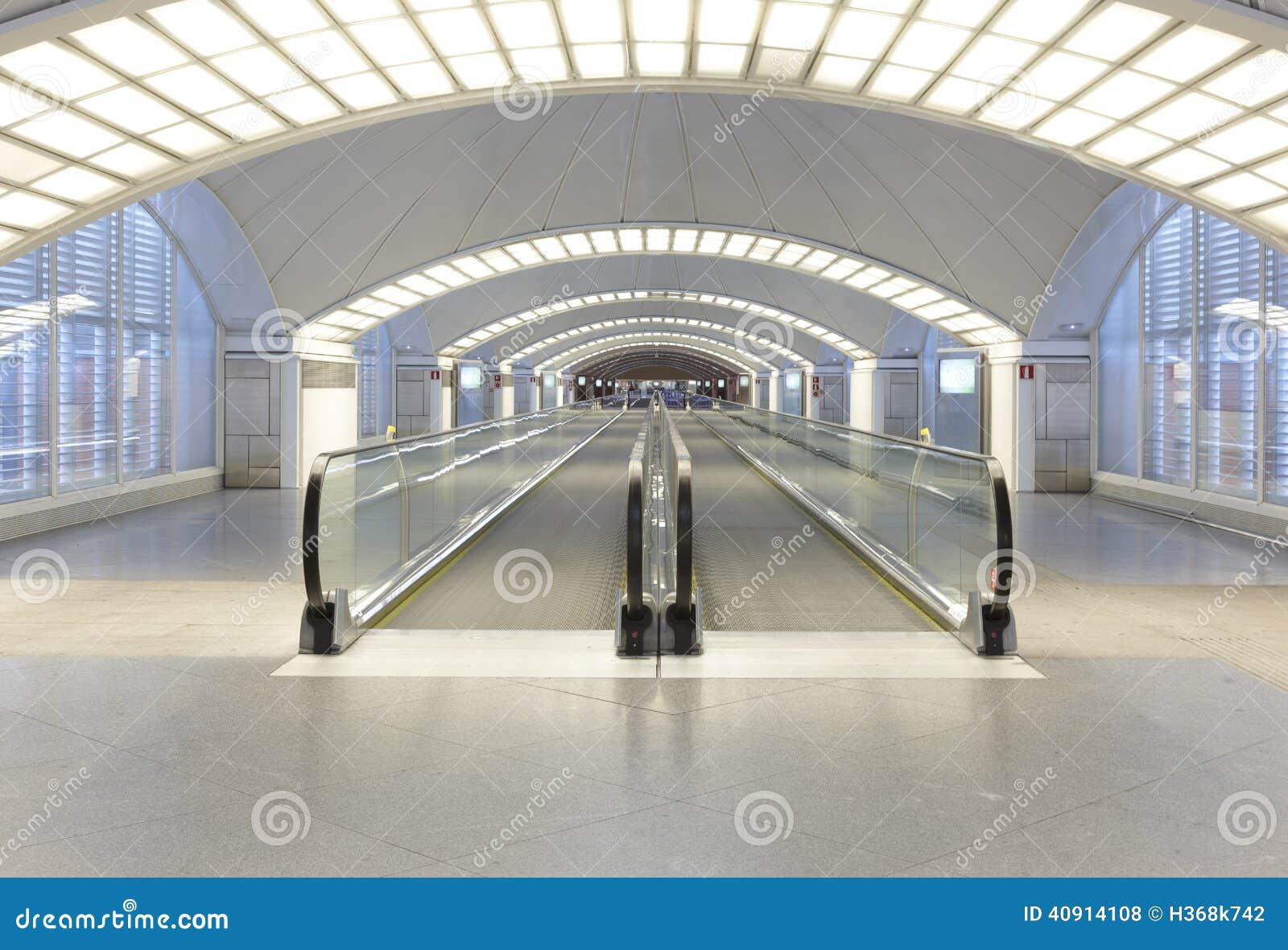 Mechanical Pathway in a Modern Building Stock Photo - Image of pathway ...