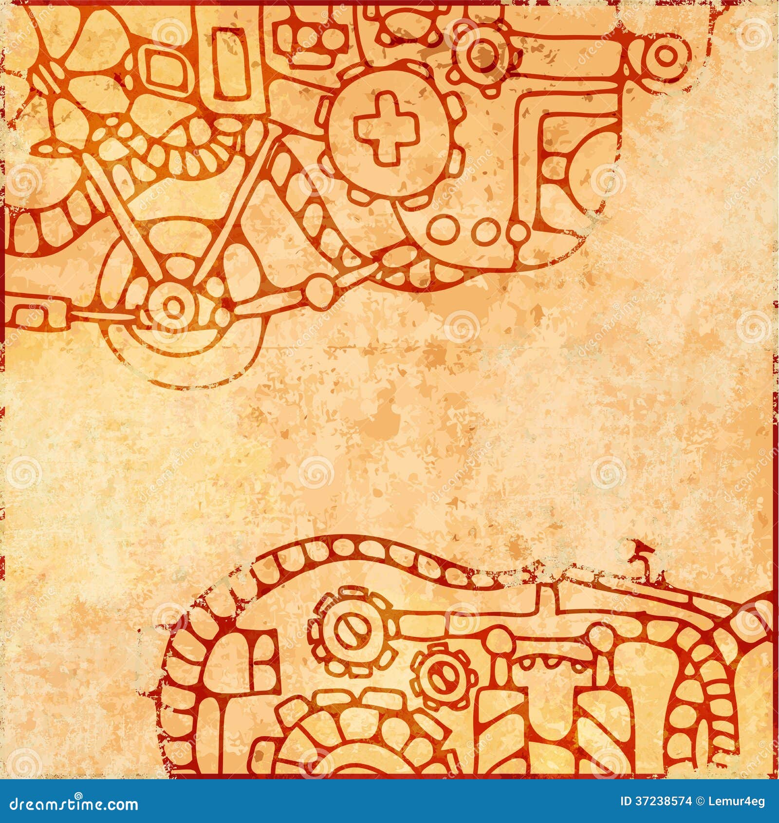 Mechanical pattern stock illustration. Illustration of concept - 37238574