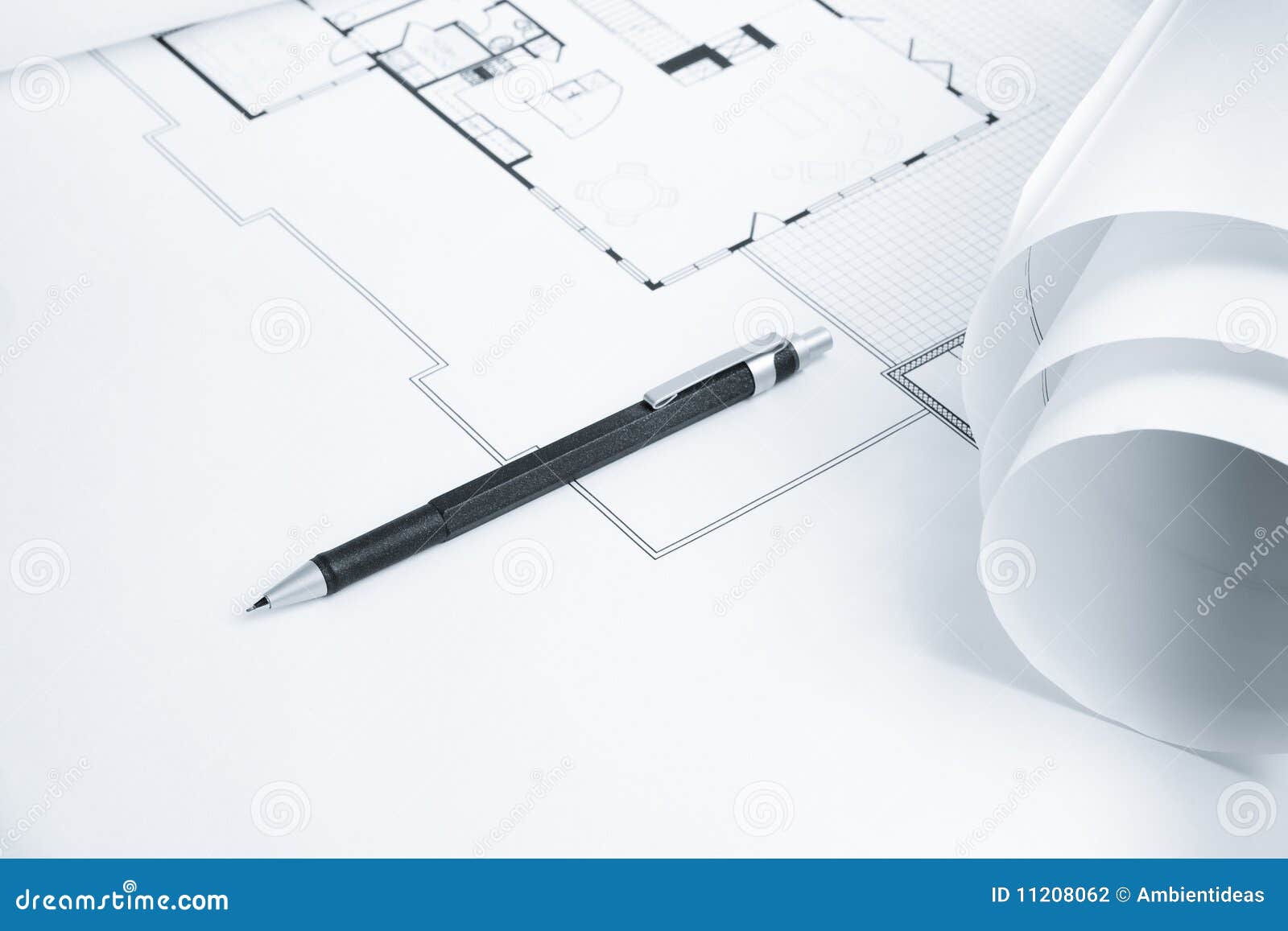 Mechanical Pencil And Drawing Pin Royalty-Free Stock Image ...