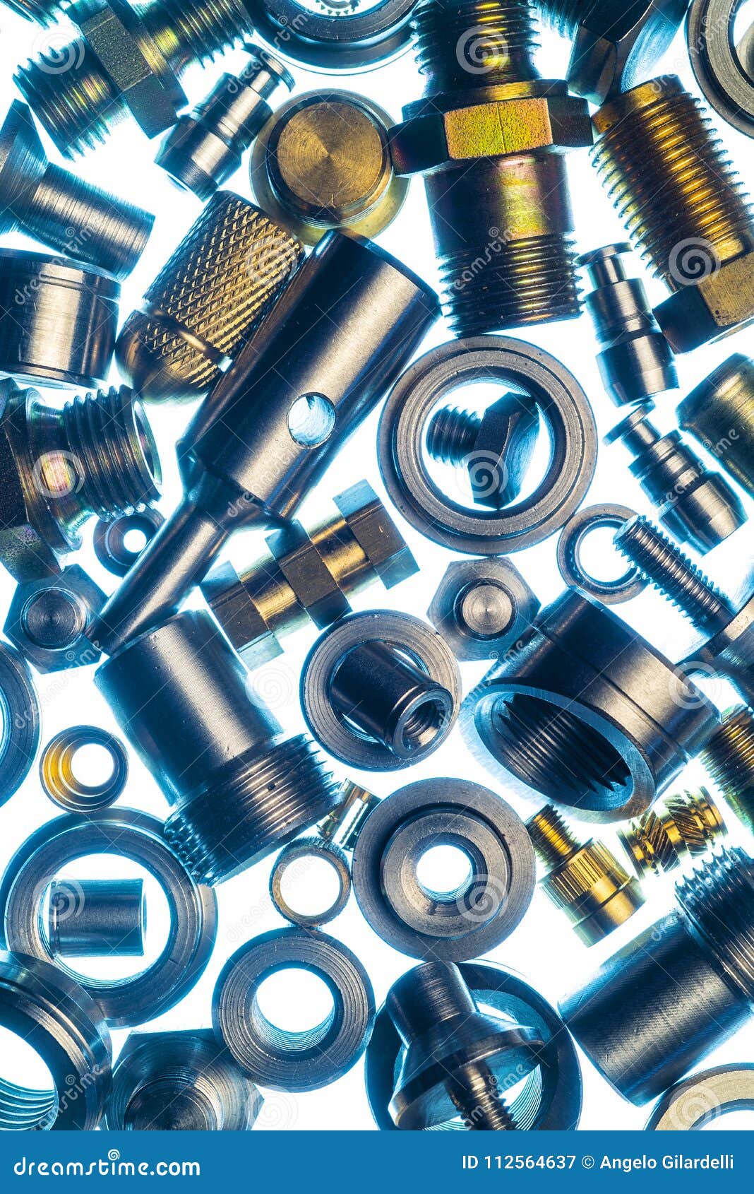 Mechanical Pieces Forming a Texture Stock Image - Image of industry ...