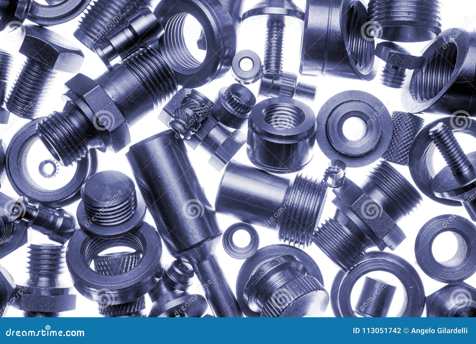 Mechanical Pieces Forming a Texture Stock Photo - Image of full ...