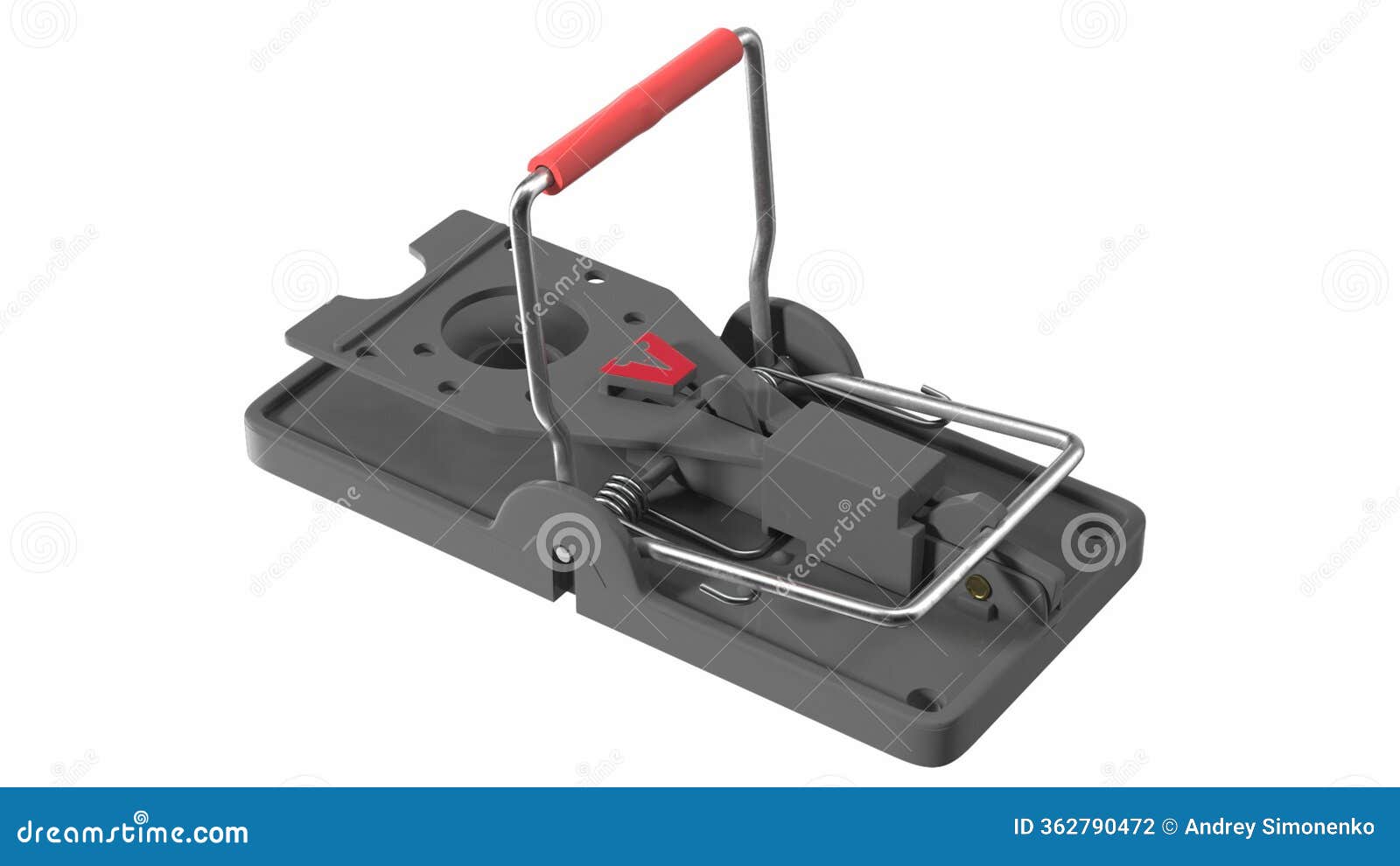 Mechanical Rat Trap with Spring and Handle Stock Photo - Image of ...