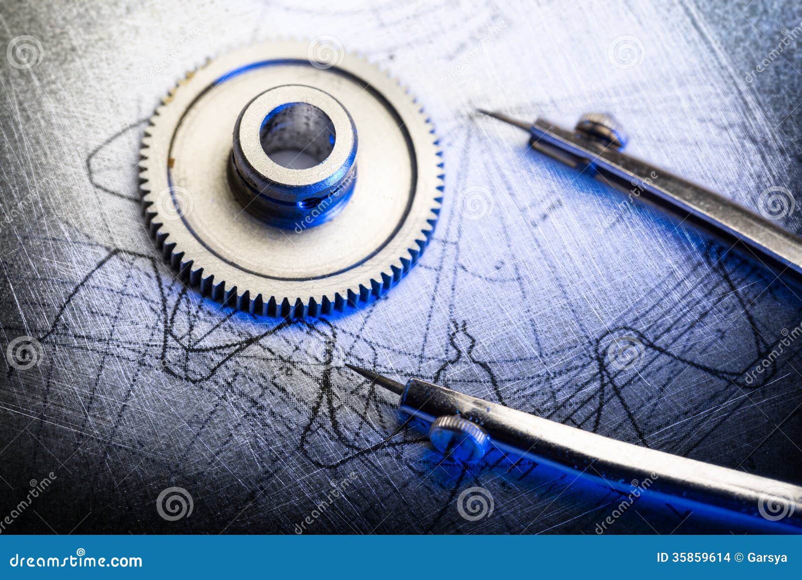 Mechanical Ratchets and Drafting Stock Photo - Image of equipment ...
