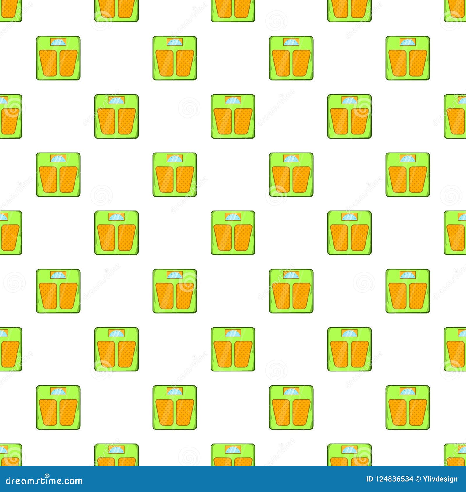 Mechanical Scales Pattern, Cartoon Style Stock Illustration ...